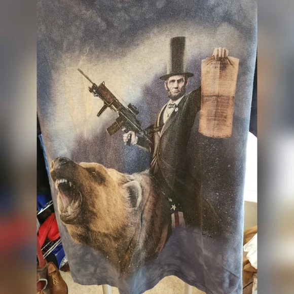 Abraham Lincoln Riding A Bear Shirt